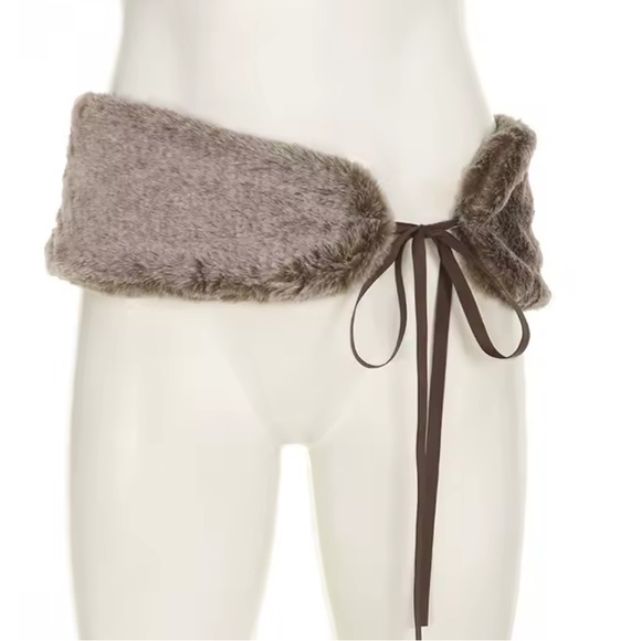 Accessories | Fur Belt Furry Wide Vintage Style Furry Faux Belt Elegant ...